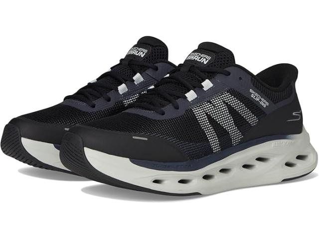 (取寄) スケッチャーズ メンズ ハンズ フリー スリップ-インス マックス クッショニニグ グライド-ステップ - スニーカー SKECHERS men Hands Free Slip-ins Max Cushioning Glide-Step - Advert Sneaker Black/Grey
