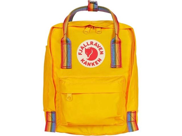 (取寄) フェールラーベン レインボー ミニ Fjllrven Fjallraven Kanken Rainbow Mini Warm Yellow/Rainbow Pattern