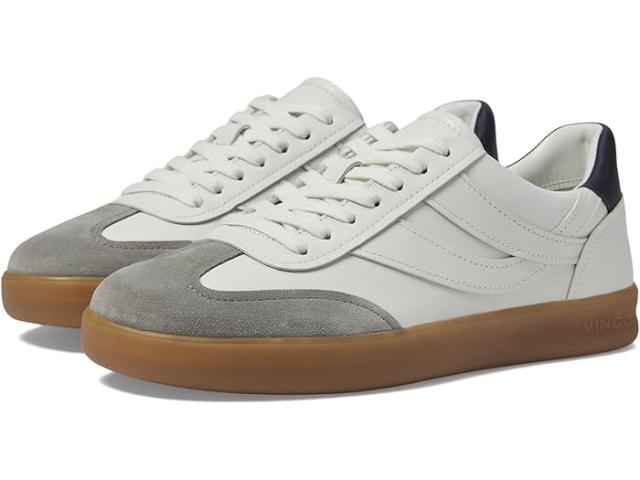 (取寄) ヴィンス メンズ オアシス-M レースアップ レトロ スニーカー Vince men Oasis-M Lace-Up Retro Sneakers Chalk White Leather