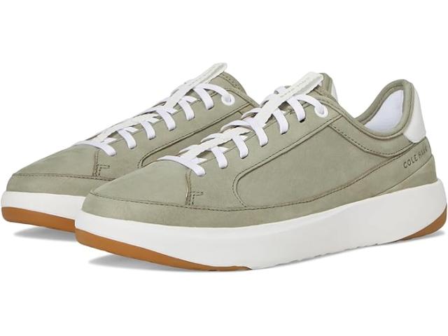 (取寄) コールハーン レディース グランドプロ オール デイ コート レザー スニーカー Cole Haan women Grandpro All Day Court Leather Sneakers Shadow Nubuck/White