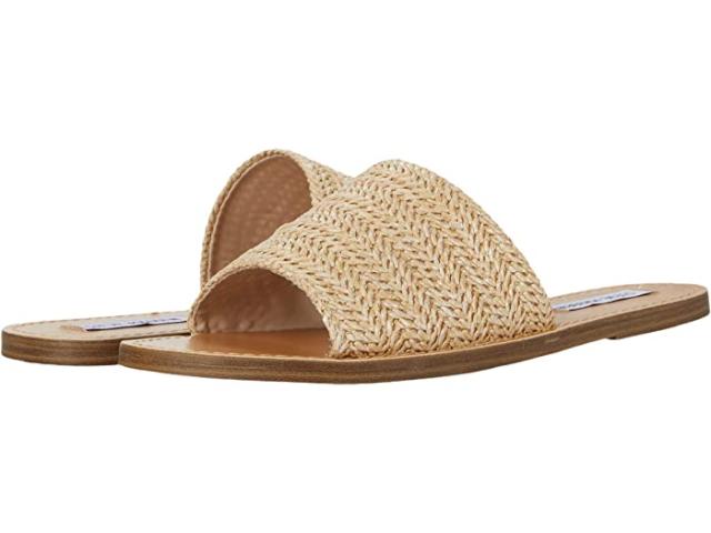 (取寄) スティーブマデン レディース グレース スライド サンダル Steve Madden women  Grace Slide Sandal Natural Raffia