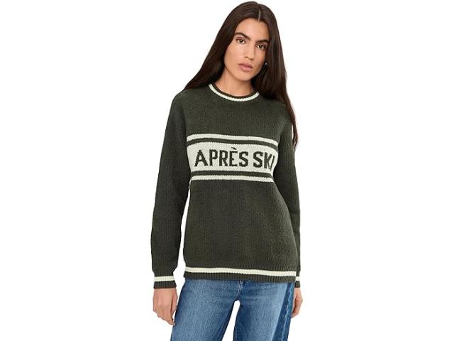 (取寄) ベアフットドリームス コージーシック R コットン アプレ プルオーバー Barefoot Dreams Cozychic  Cotton Apres Pullover Dark Moss/Cream