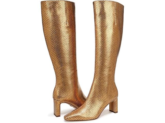 (取寄) サムエデルマン レディース シルビア ワイド カーフ Sam Edelman women Sylvia Wide Calf Medallion Gold Snake Wide Calf