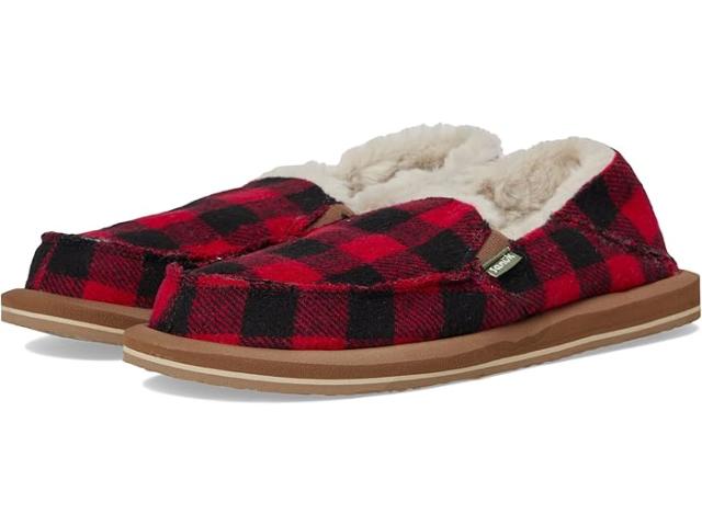 (取寄) サヌーク レディース ドンナ バッファロー チル Sanuk women Donna Buffalo Chill Red