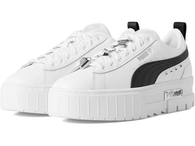 (取寄) プーマ レディース メイズ シューズ PUMA women PUMA Mayze Shoes Puma White/Puma Black/Puma Silver