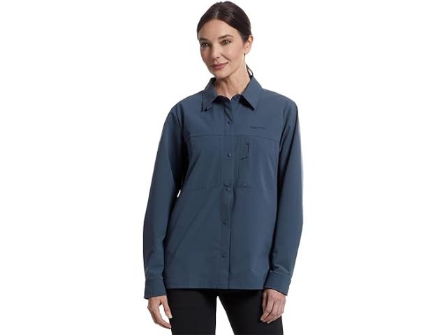 (取寄) マーモット レディース オーバーシャツ Marmot women AirExchange SolarShield Overshirt Thunderhead