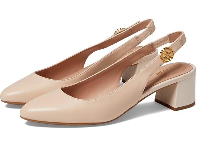 (取寄) コールハーン レディース ザ ゴー-トゥ スリングバック ポンプ 45 ウム Cole Haan women The Go-To Slingback Pump 45 mm Bleached Tan Leather