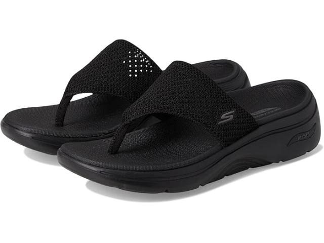 (取寄) スケッチャーズ パフォーマンス レディース アーチ フィット 2.0 クイック-ドライ SKECHERS Performance women Arch Fit 2.0 Quick-Dry 3-Pt Black/Black