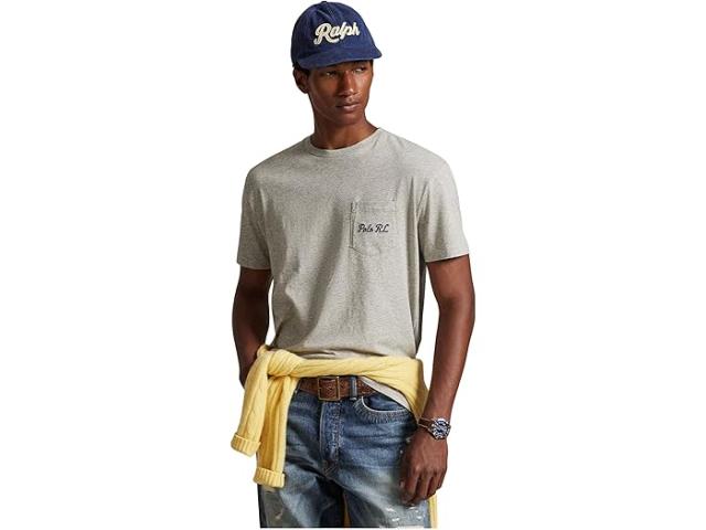 (取寄) ラルフローレン メンズ クラシック フィット ポロ ベアー ジャージ T-シャツ Polo Ralph Lauren men Classic Fit Polo Bear Jersey T-Shirt Loft Heather/Heritage Bear