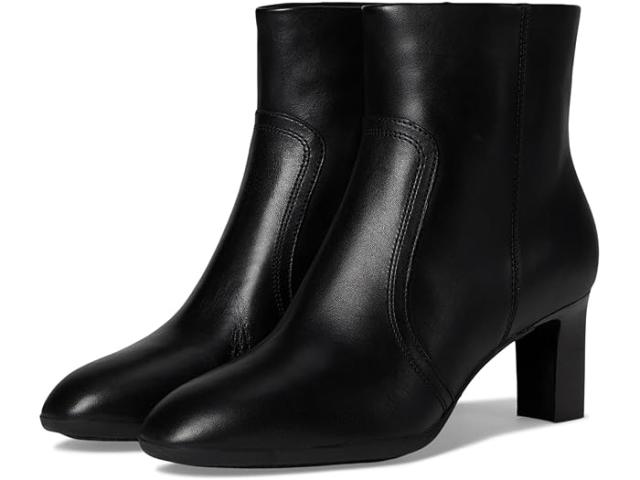 (取寄) コールハーン レディース グランド アンビション 2.0 ブーティ Cole Haan women Grand Ambition 2.0 Alainne Booties Black Leather/Black Stack
