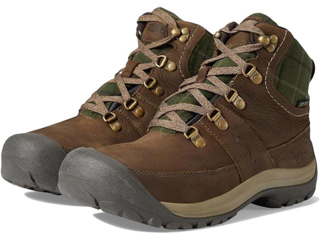 (取寄) キーン レディース カチ 3 ウィンター ミッド ウォータープルーフ KEEN women KEEN Kaci III Winter Mid Waterproof Dark Earth/Green Plaid