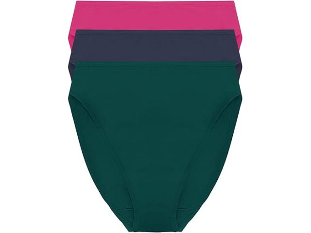 (取寄) ナトリ レディース ブリス ベア コットン ハイ カット ブリーフ 3-パック Natori women Bliss Bare Cotton High Cut Brief 3-Pack Elm/Vintage Navy/Sakura
