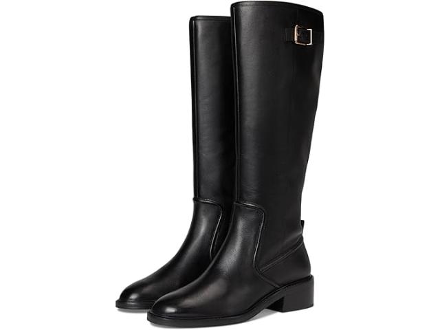 (取寄) コールハーン レディース シルヴァーナ トール バックル ブーツ Cole Haan women Silvana Tall Buckle Boots Black Leather