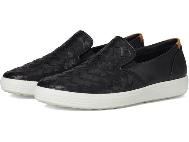 (取寄) エコー レディース ソフト 7 ウーブン スリッポン 3.0 スニーカー ECCO women Soft 7 Woven Slip-On 3.0 Sneaker Black