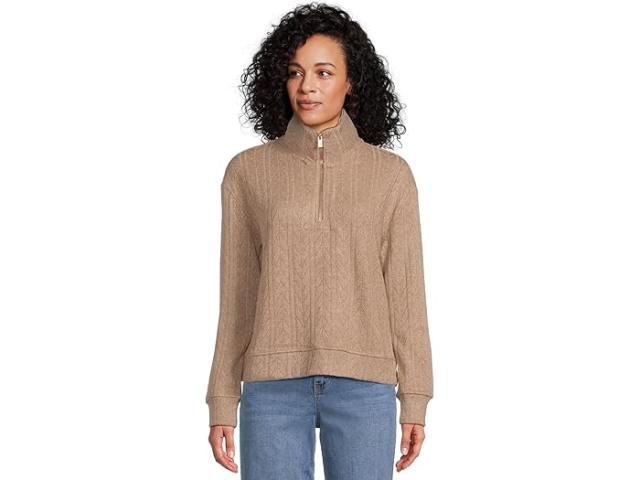 (取寄) スプレンディッド レディース 1/4 ジップ Splendid women Sweatersoft 1/4 Zip Black