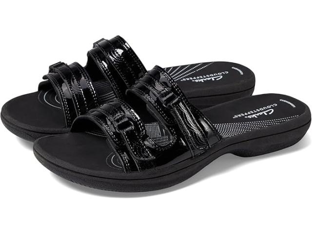 (取寄) クラークス レディース ブリーズ パイパー Clarks women Breeze Piper Black Patent Synthetic