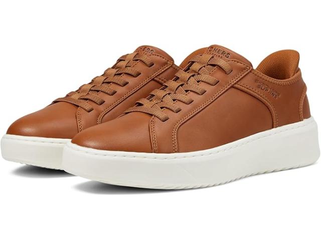 (取寄) スケッチャーズ メンズ コート ブレーク - ダブル ベンティッド ハンズ フリー スリップ-インス SKECHERS men SKECHERS Court Break - Double Vented Hands Free Slip-Ins Cognac