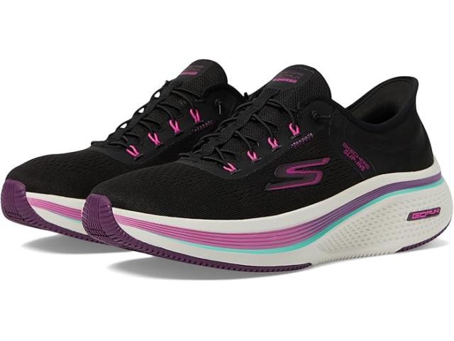 (取寄) スケッチャーズ レディース ゴー ラン エレベート 2.0 バンヤン ハンズ フリー スリップ-インス SKECHERS women Go Run Elevate 2.0 Banyan Hands Free Slip-Ins Black/Pink