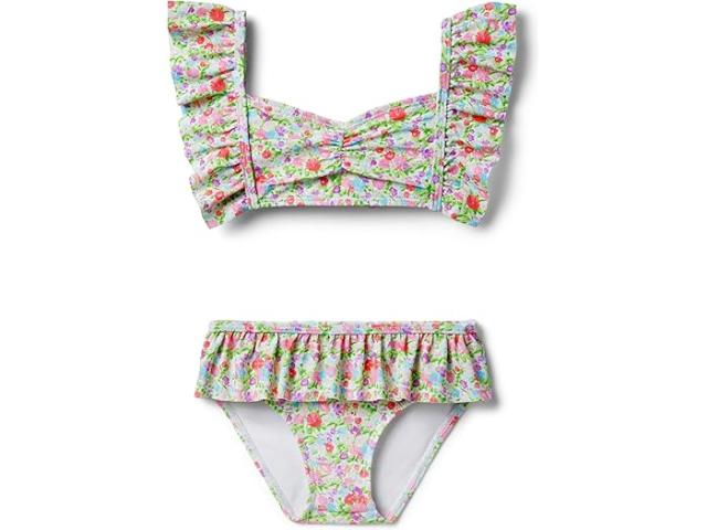 (取寄) ジャニー アンド ジャック ガールズ ディスティ フローラル ラッフル トゥー ピース スイム (トドラー/リトル キッド/ビッグ キッド) Janie and Jack girls Ditsy Floral Ruffle Two Piece Swim (Toddler/Little Kid/Big Kid) Multicolor