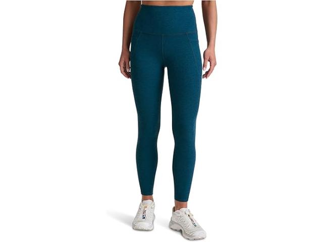(取寄) ビヨンドヨガ レディース スペースダイ アウト オブ ポケット ハイ ウェスト ミディ レギンス Beyond Yoga women Spacedye Out Of Pocket High Waisted Midi Leggings Blue Gem Heather