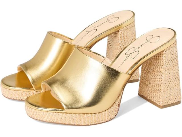 (取寄) ジェシカ シンプソン レディース ミュール プラットフォーム サンダル Jessica Simpson women Kameena Mule Platform Sandals Gold