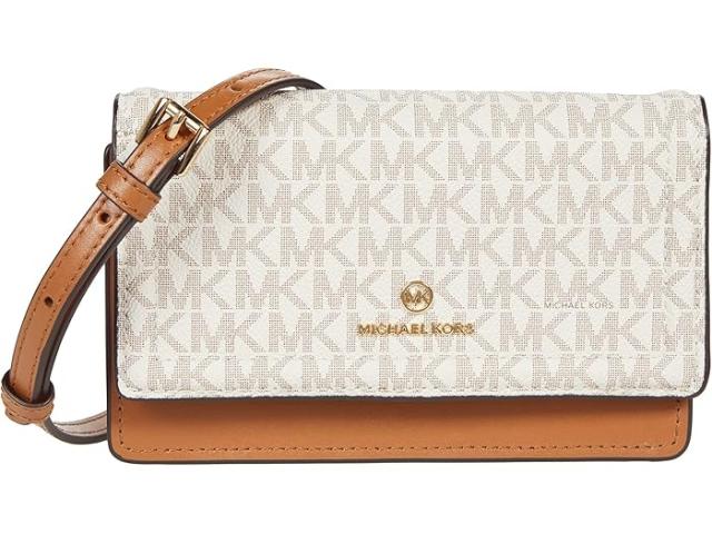 (取寄) マイケルコース レディース ジェット セット チャーム スモール フォン クロスボディ MICHAEL Michael Kors women MICHAEL Michael Kors Jet Set Charm Small Phone Crossbody Vanilla/Acorn