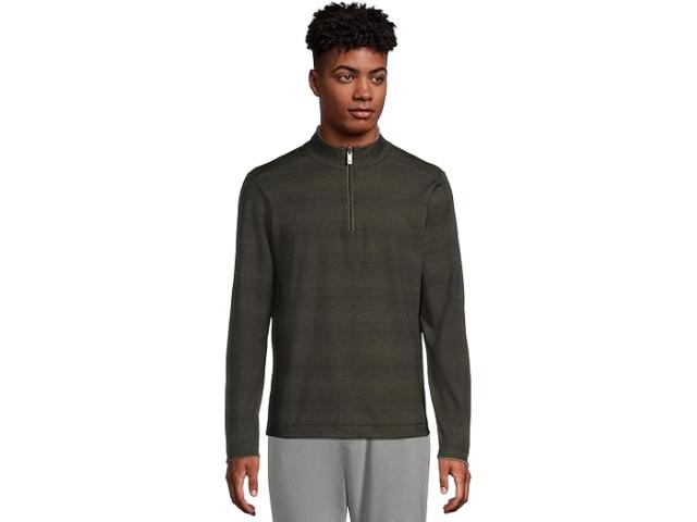 (取寄) ジョンストン&マーフィー メンズ XC4 パフォーマンス リバーシブル クォーター-ジップ Johnston & Murphy men Xc4 Performance Reversible Quarter-zip Black/Gold