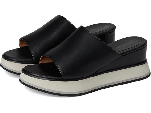 (取寄) ジョンストン&マーフィー レディース コリーン スライド Johnston & Murphy women Colleen Slide Black Nappa Leather