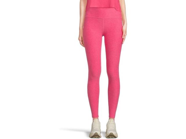 (取寄) ビヨンドヨガ レディース スペースダイ コート イン ザ ミディ ハイウエスト レギンス Beyond Yoga women Spacedye Caught In The Midi High-Waisted Legging Vivid Pink Heather