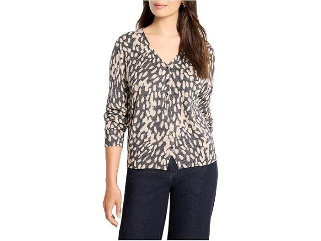 (取寄) ニックゾー レディース ピティート ワイルド ドット ボタンド アップ プルオーバー セーター NIC+ZOE women Petite Wild Dot Buttoned Up Pullover Sweater Neutral Multi