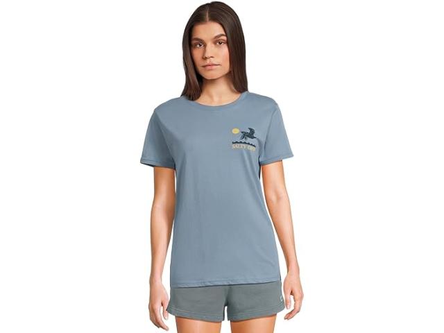 (取寄) ソルティ クルー レディース ランチ タイム ボーイフレンズ ティー Salty Crew women Lunch Time Boyfriend Tee Dusty Blue
