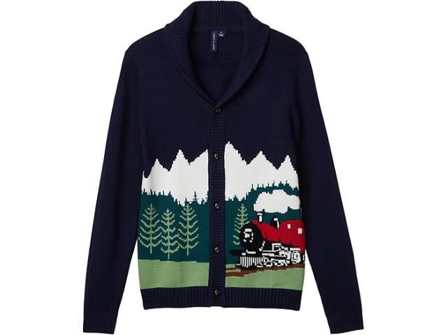 (取寄) ジャニー アンド ジャック ボーイズ トレイン インターシャ カーディガン (トドラー/リトル キッズ/ビッグ キッズ) Janie and Jack boys Train Intarsia Cardigan (Toddler/Little Kids/Big Kids) Multicolor