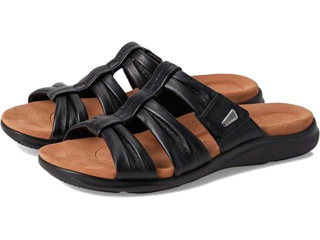 (取寄) クラークス レディース キトリー スライド Clarks women Kitly Slide Black Leather