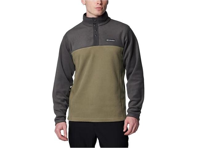 (取寄) コロンビア メンズ スティーンズ マウンテン ハーフ スナップ リ Columbia men Columbia Steens Mountain Half Snap II Stone Green/Shark