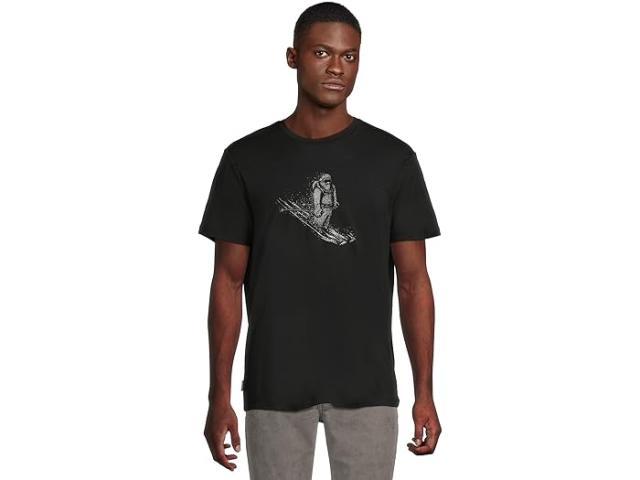 (取寄) アイスブレイカー メンズ メリノ 150 テック ライト ショート スリーブ ティー スキーイング イエティ Icebreaker men Merino 150 Tech Lite Short Sleeve Tee Skiing Yeti Black