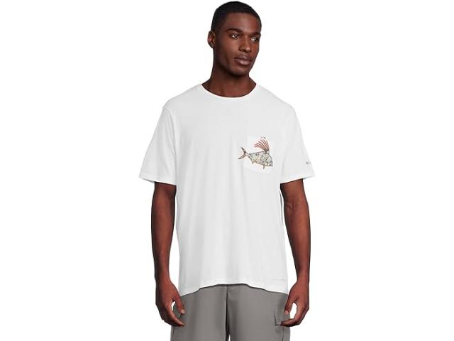 (取寄) コロンビア メンズ ワイルド キャスト ポケット ティー Columbia men Wild Cast Pocket Tee White/PFG Pocket Baja Rooster