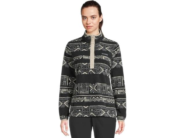 (取寄) コロンビア レディース ベントン スプリングス プリンテッド 1/2 スナップ Columbia women Benton Springs Printed 1/2 Snap Black Deschutes Days
