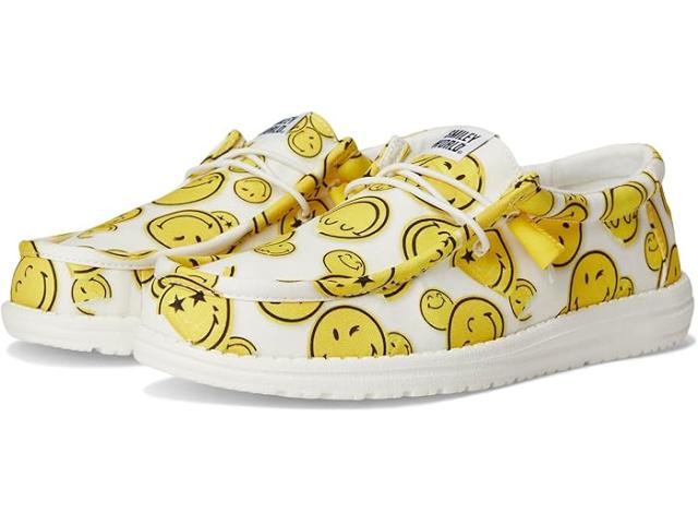 (取寄) ヘイ デュード メンズ ウォーリー スマイリー Hey Dude men Wally Smiley White/Yellow