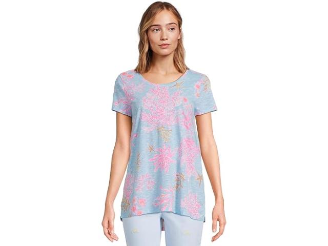 (取寄) リリー ピュリッツァー レディース エッタ スクープ ネック Lilly Pulitzer women Etta Scoop Neck Multi  Coral