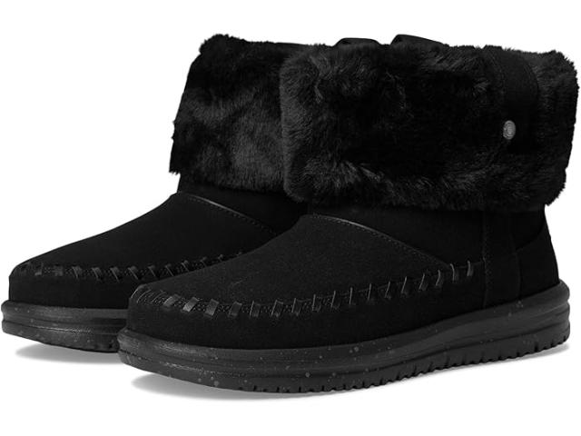 (取寄) ヘイ デュード レディース カムデン カフ クラシック コージー Hey Dude women Camden Cuff Classic Cozy Black/Black