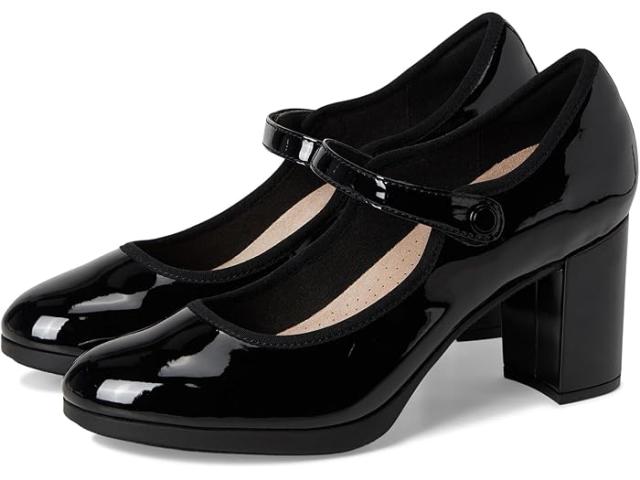 (取寄) クラークス レディース バイラ リリー Clarks women Bayla Lily Black Patent Synthetic