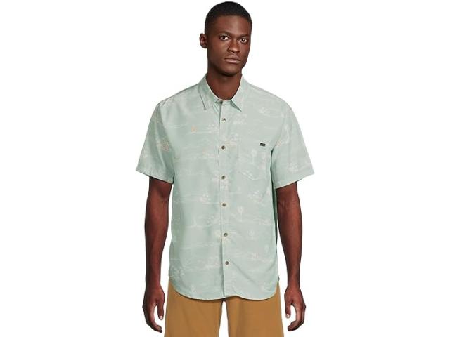 (取寄) ビラボン メンズ サンデーズ ラウンジ ショート スリーブ Billabong men Sundays Lounge Short Sleeve Green Ash