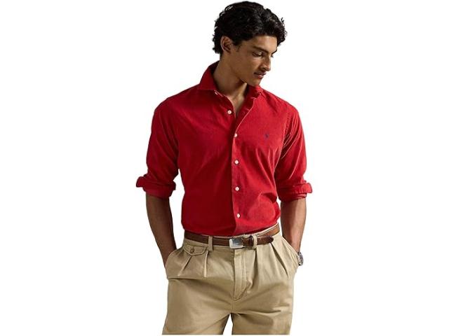 (取寄) ラルフローレン メンズ クラシック フィット コーデュロイ シャツ Polo Ralph Lauren men Classic Fit Corduroy Shirt New Brick
