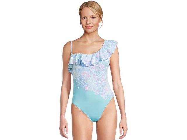 (取寄) リリー ピュリッツァー レディース カエルム ラッフル ワンピース Lilly Pulitzer women Caelum Ruffle One-Piece Multi Via Del Mar Engineered One Piece
