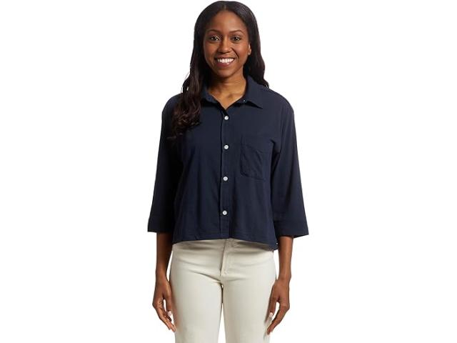 (取寄) リラ P レディース イージー ボタン ダウン ティー Lilla P women Easy Button Down Tee Navy