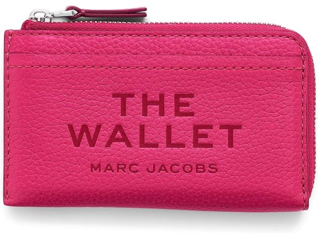 (取寄) マークジェイコブス レディース ザ レザー トップ ジップ マルチ ウォレット Marc Jacobs women The Leather Top Zip Multi Wallet Raspberry Pink