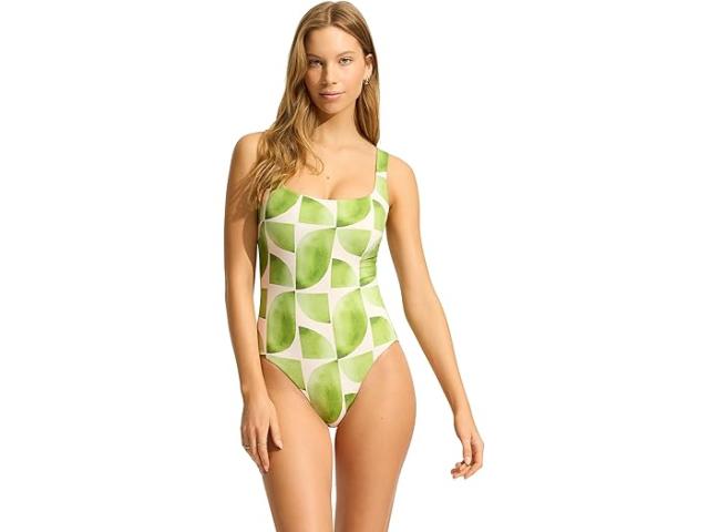 (取寄) シーフォリー レディース サンレイ DD ワンピース Seafolly women Sunray DD One-Piece Sage