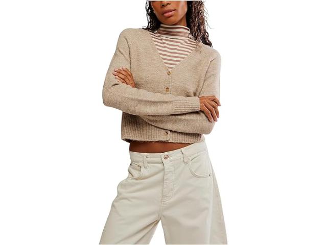 (取寄) フリーピープル レディース スクール ガール カルディ Free People women School Girl Cardi Feather Grey Melange