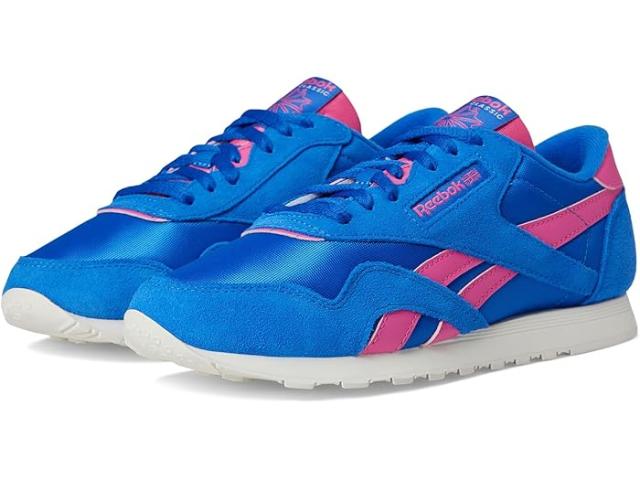(取寄) リーボック ライフスタイル レディース クラシック ナイロン Reebok Lifestyle women Classic Nylon Optimum Blue/True Pink/Chalk