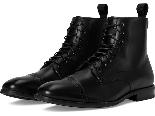 (取寄) ステイシー アダムス メンズ ヘンリー キャップ トゥ レースアップ ブート Stacy Adams men Henry Cap Toe Lace-Up Boot Black